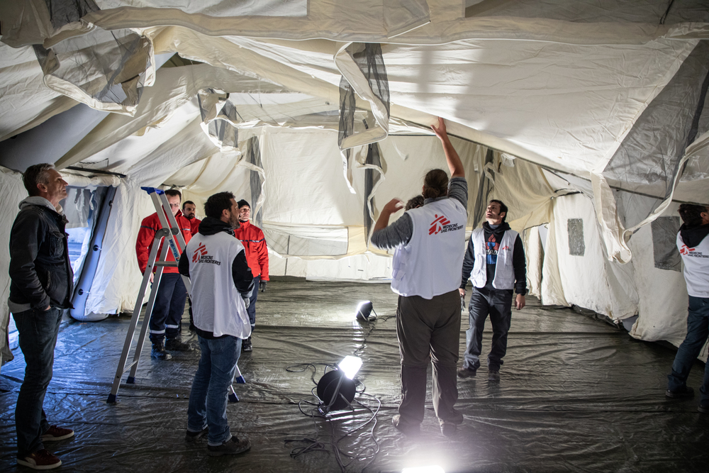 How to build an MSF hospital in an emergency | MSF UK